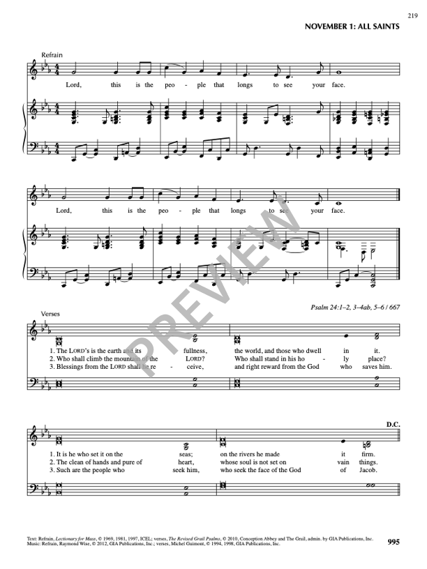 GIA Publications - Solemnity of All Saints - (RC)